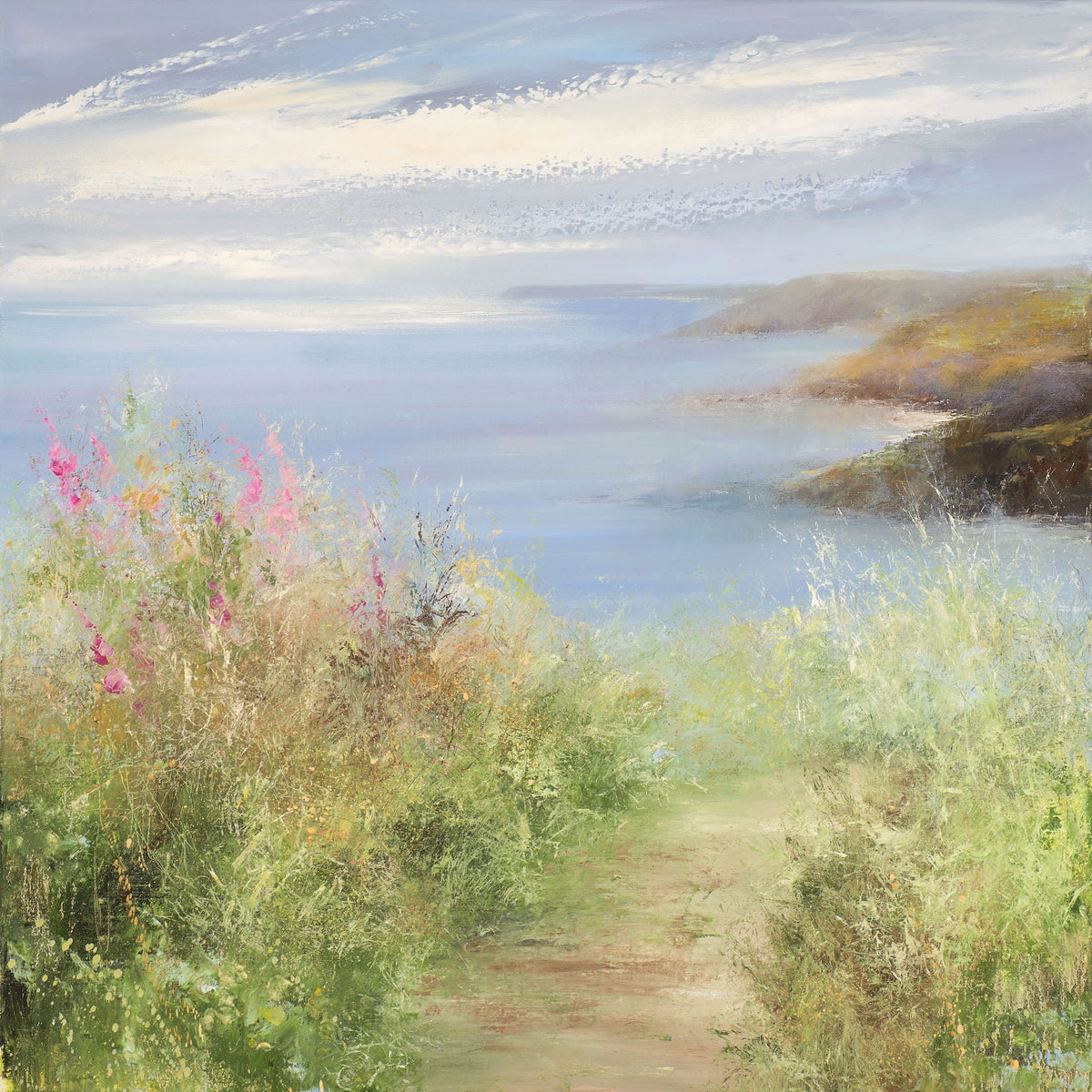 Gentle Summer Light on the Hall Walk, Fowey – Mid Cornwall Galleries